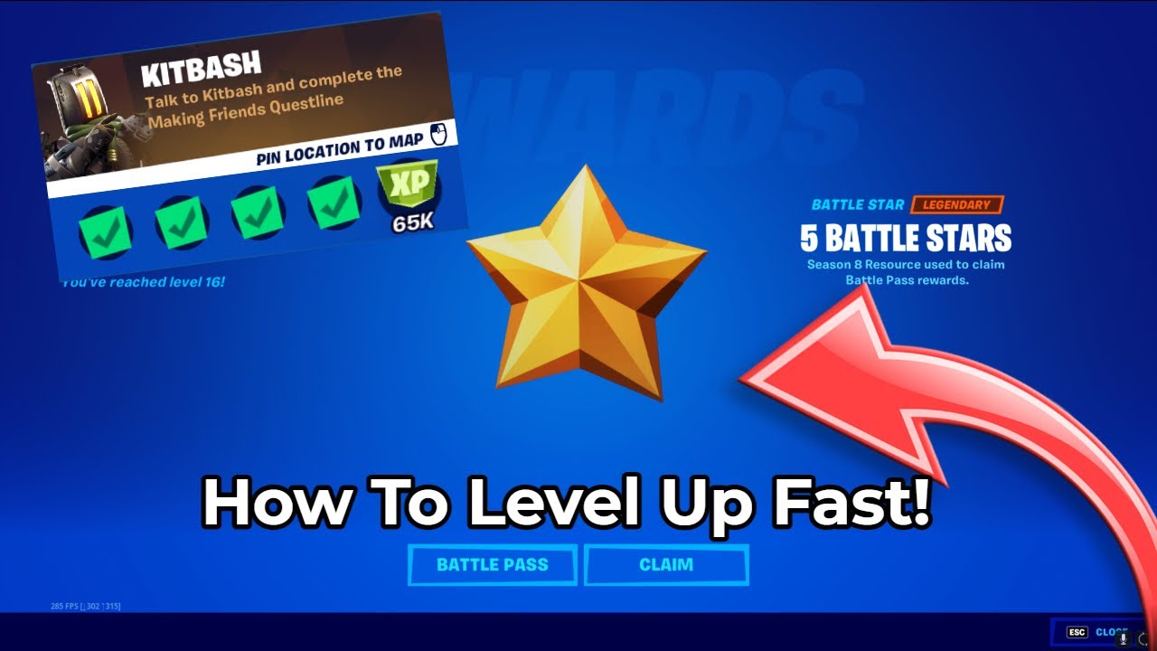 How To Level Up Fast in Fortnite season 8!!! (How To Get Xp Fast ...