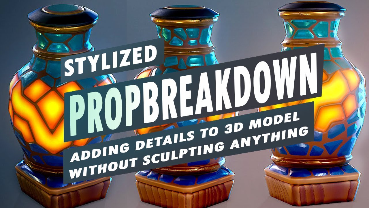 Prop Breakdown - Stylized Urn in Maya 2023 and Substance 3D Painter ...