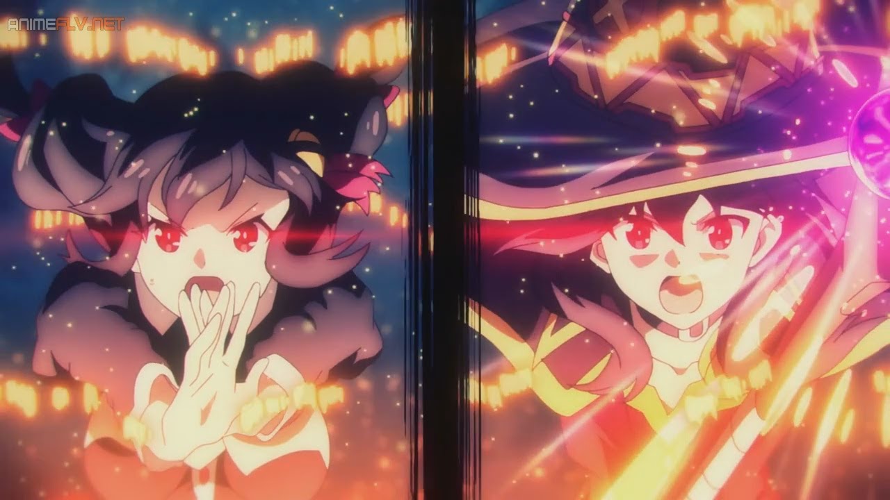 Megumin Y Yunyun Vs Sylvia Kono Subarashii Sekai Ni Shukufuku Wo Kurenai Densetsu Sub