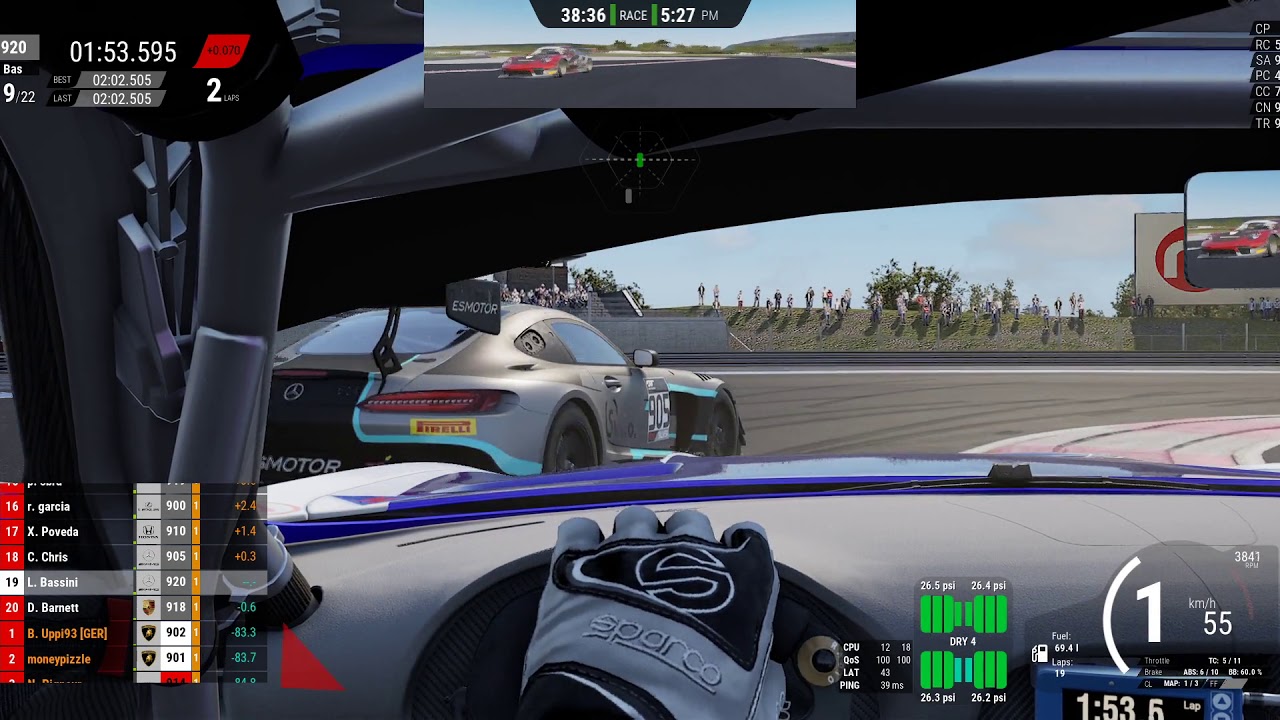 [ACC] Competition Server Race @ Paul Ricard (4K video) - YouTube