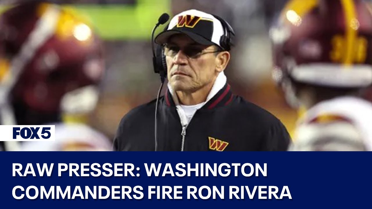 RAW PRESSER: Washington Commanders fire Ron Rivera - YouTube