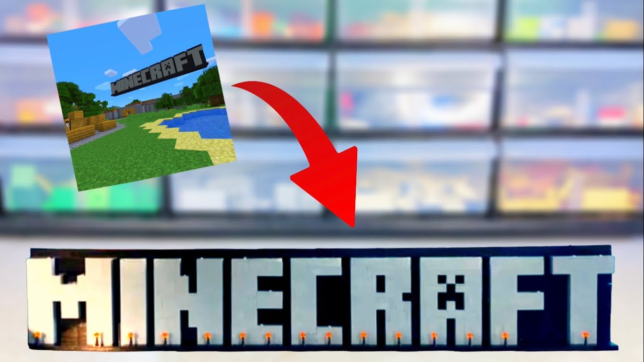 LEGO Minecraft tutorial world sign! - YouTube