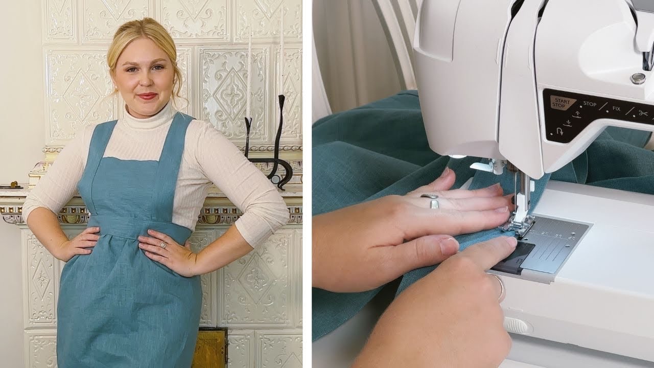 SEWING MY APRON | How to sew your own version! - YouTube