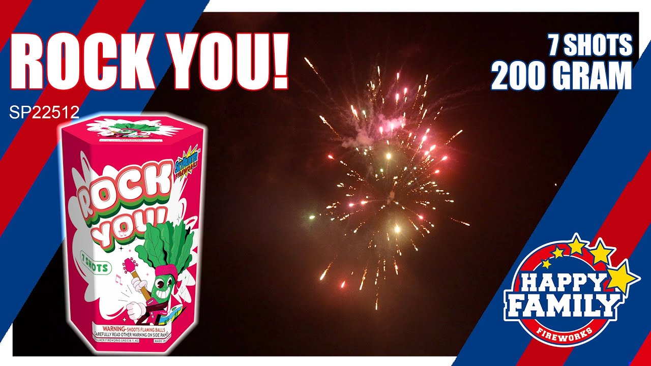 SP22512 ROCK YOU! from Happy Family Fireworks #fireworks - YouTube