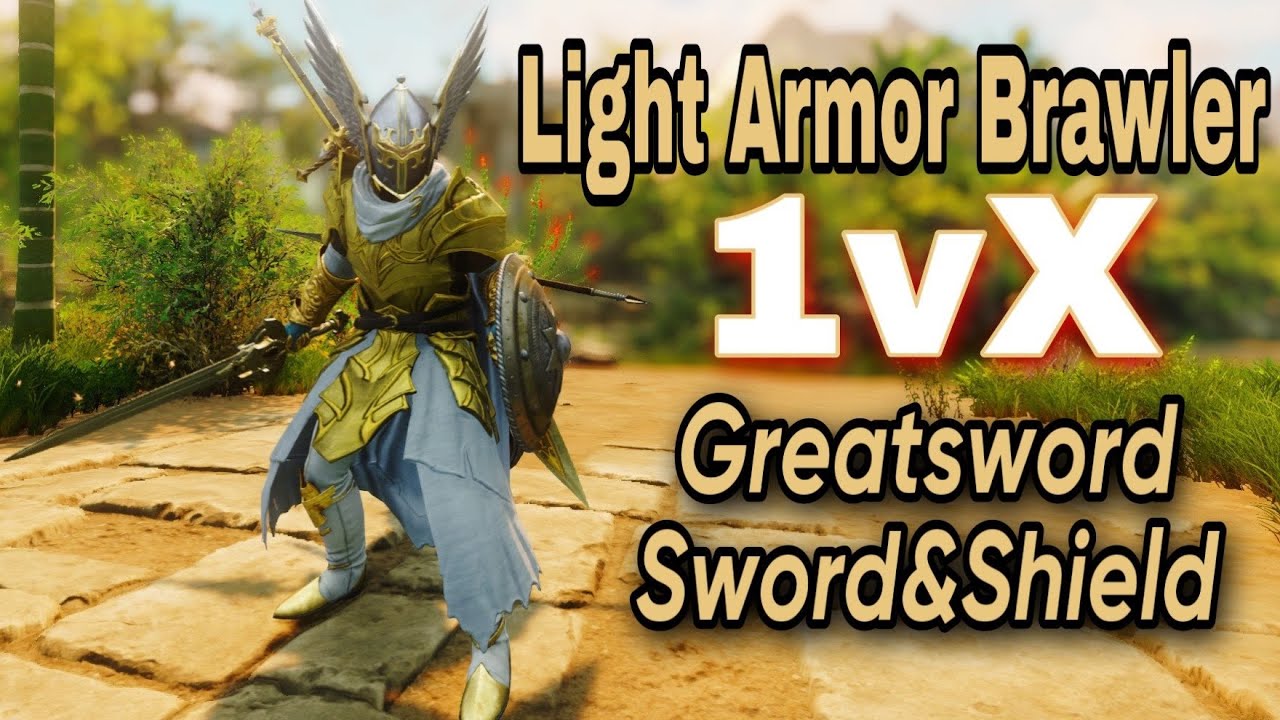 New World 1vX PvP | Light Armor Greatsword Build Has BIG Damage - YouTube