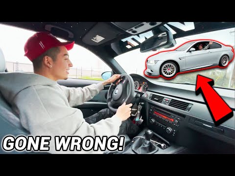 I ALMOST CRASHED MY FRIENDS BMW M3 DRIFTING!!!