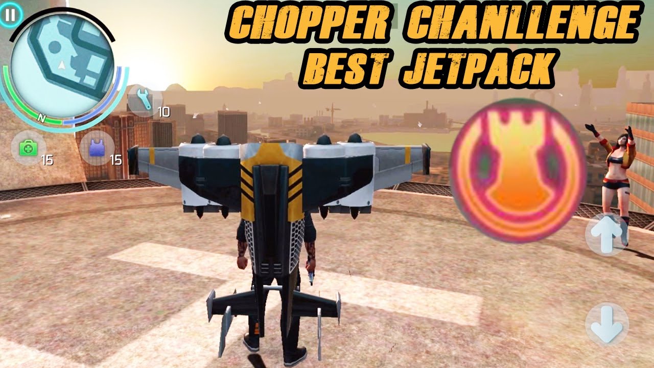 COMPLETED "CHOPPER CHALLENGE MISSION" 4 STARS WITH JETPACK | GANGSTAR VEGAS 9TH LANDMARK - YouTube