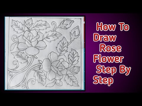 varg mein gulab ke phool ka Alekhan | Drawing class 10th UP Board |how ...