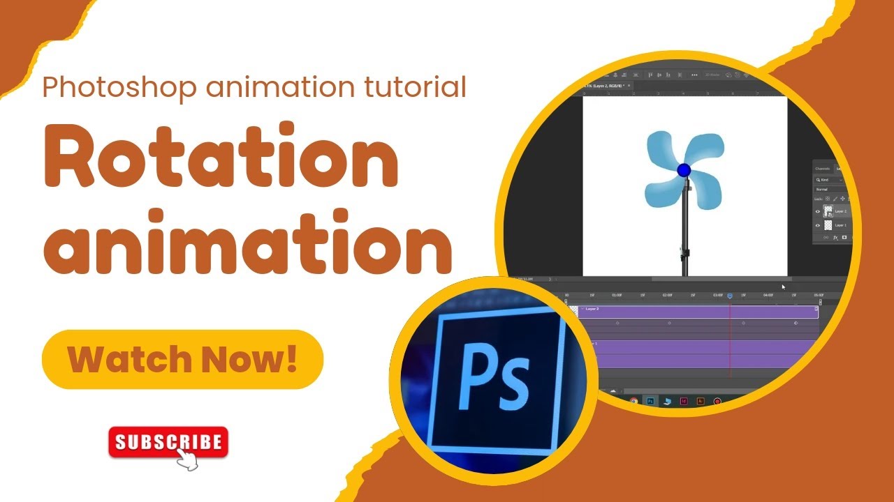 how to create rotation animation in photoshop/@Priyanka_DesignStudio /# ...