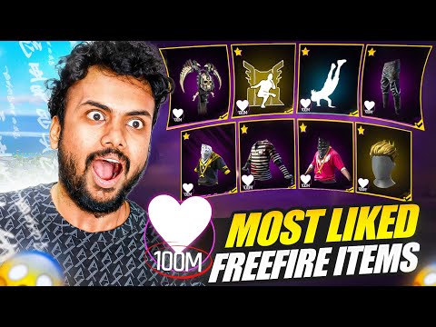 Most liked Free Fire Items 😱 - Garena Free Fire Max 