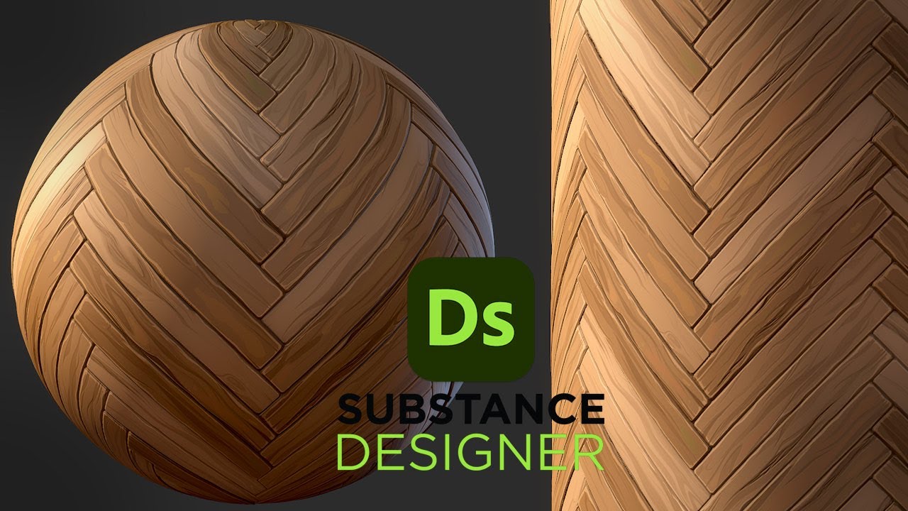 Stylized Wood Parquet - Substance 3D Designer - YouTube