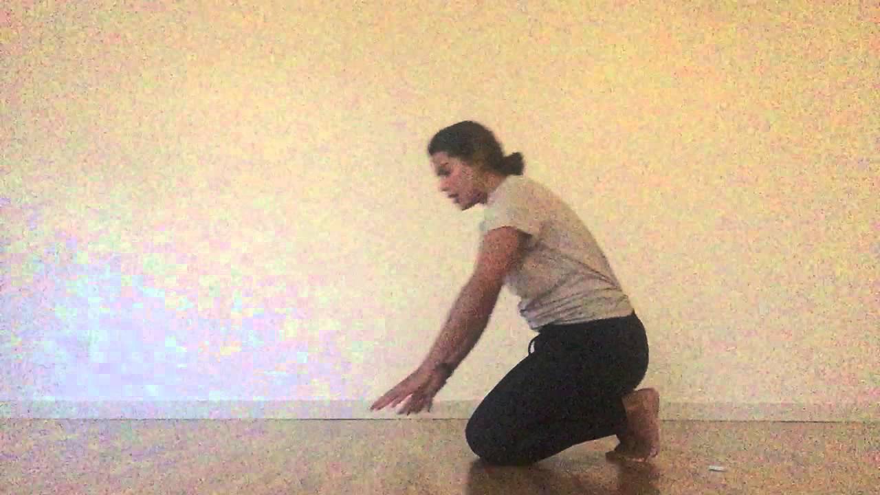 Yoga - how to Tiger pose with a standing forward fold variation and a ...