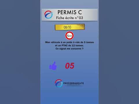 Permis C - Fiche écrite 03 question 08 - YouTube