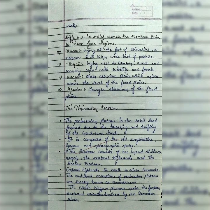 Class-9th Geography Ch-2 Physical Features of India Notes - YouTube