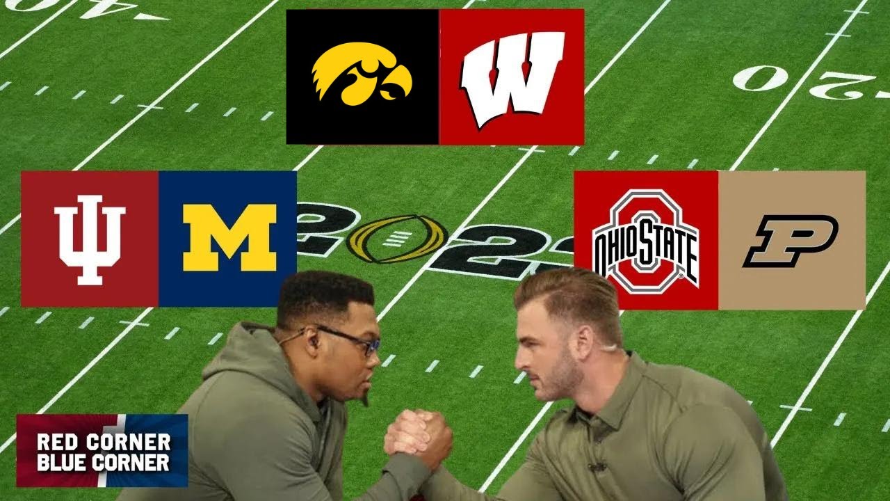 Iowa vs. Wisconsin, Ohio State vs. Purdue, Indiana vs. Michigan | Red ...