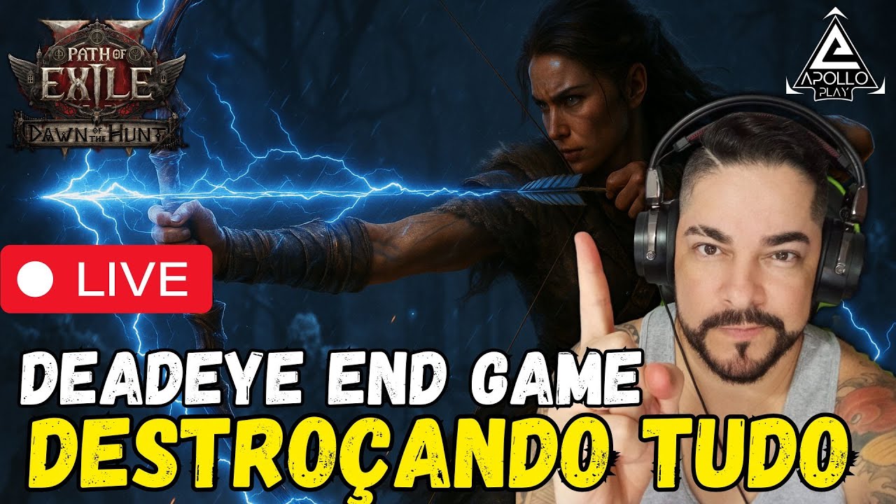 🔴LIVE PoE2: DEADEYE ESTÁ DE VOLTA! Build destruidora no END GAME! - YouTube