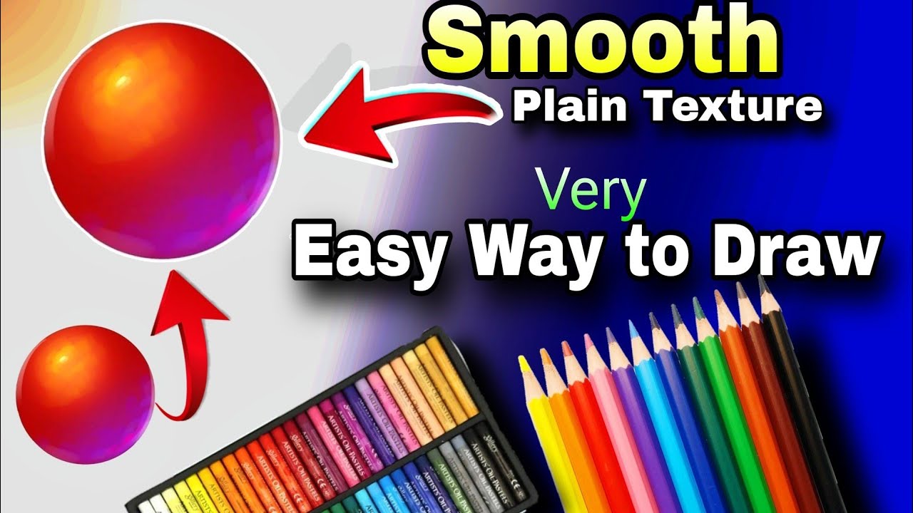 Smooth Shading easy techniques|how to blend oil pastels|oil pastel ...