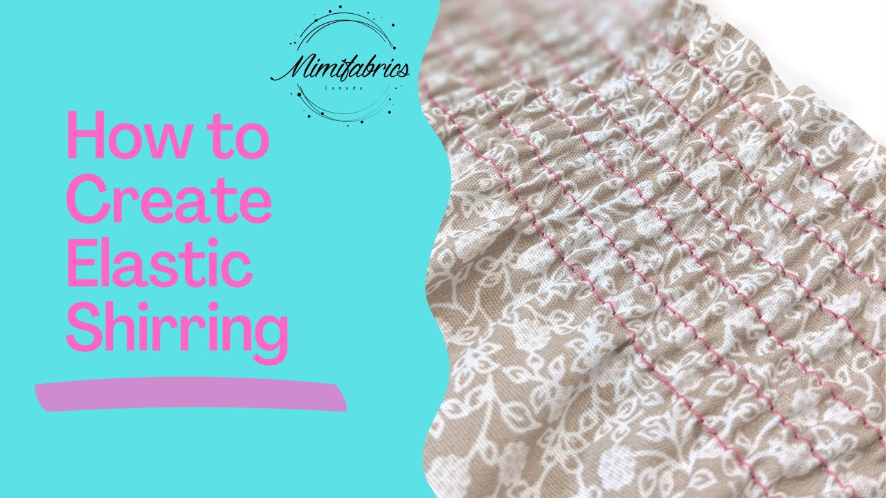 How to sew shirring with elastic thread on your sewing machine | Sewing ...