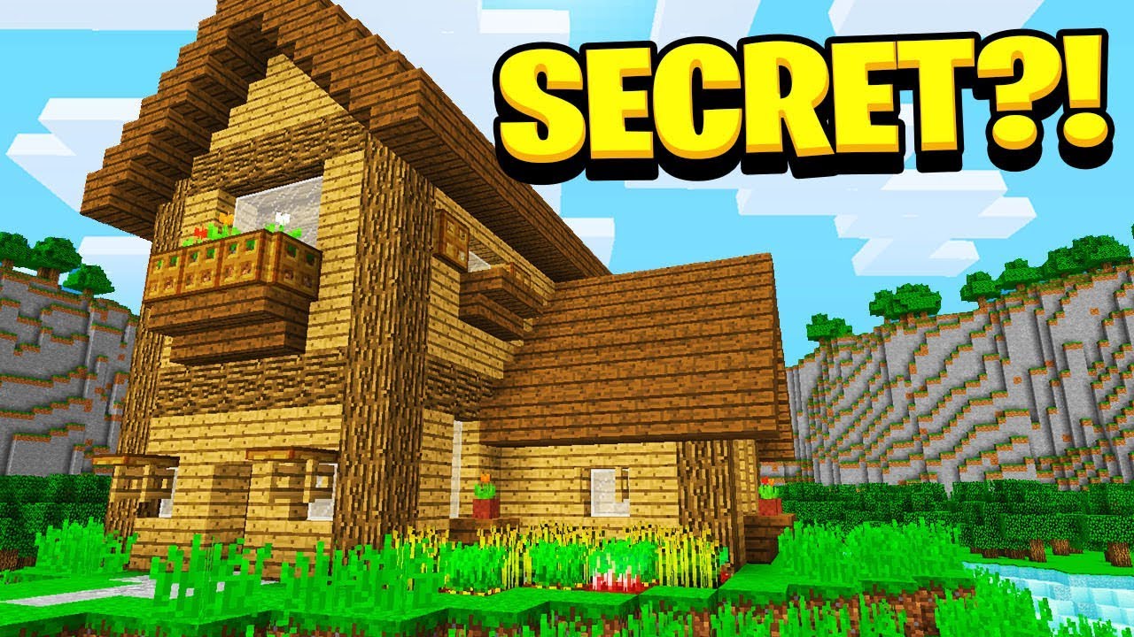 I FOUND My Little Brother's *SECRET* House in Minecraft Pocket Edition ...