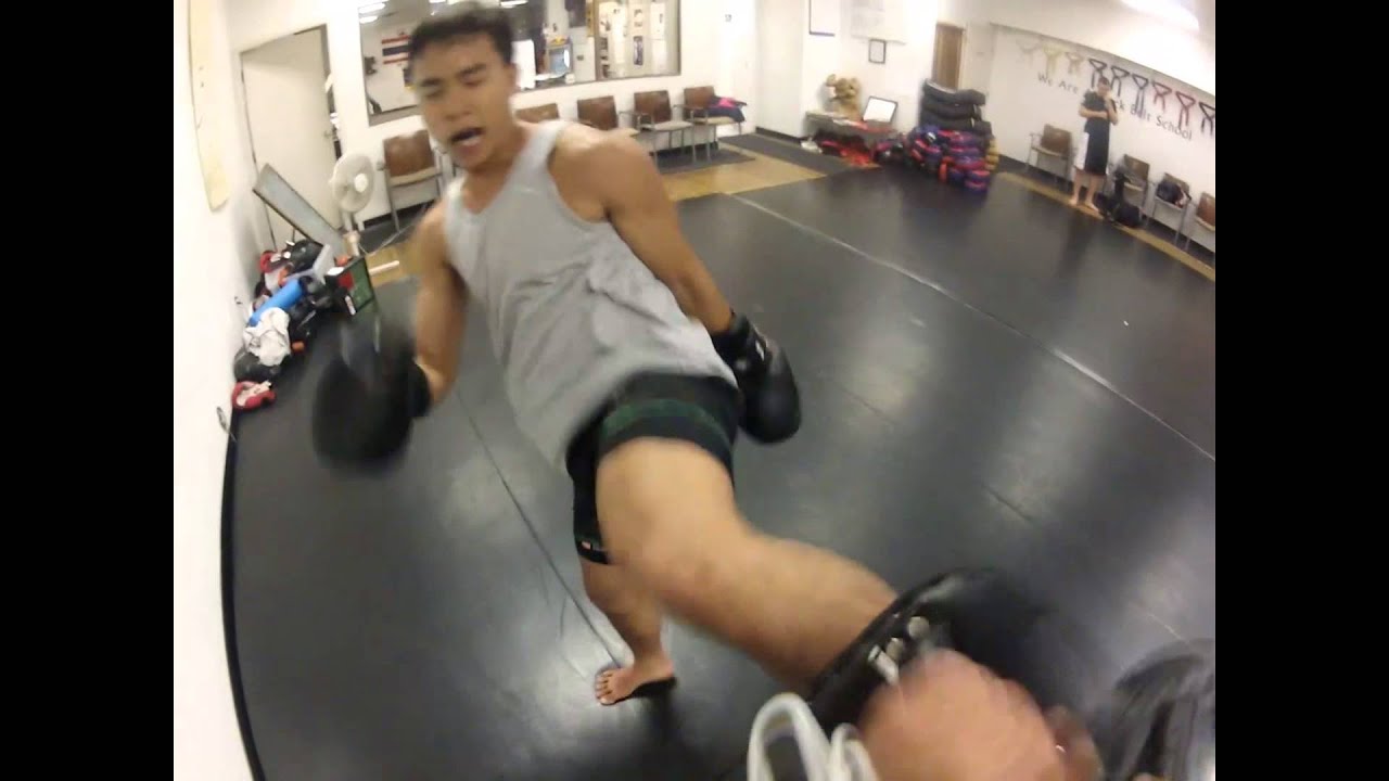 Posener's Pankration & Muay Thai: GoPro Muay Thai Pad Training - YouTube