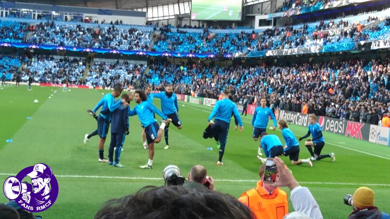 FANS RMCF - Away Fans - Manchester City vs. Real Madrid - YouTube