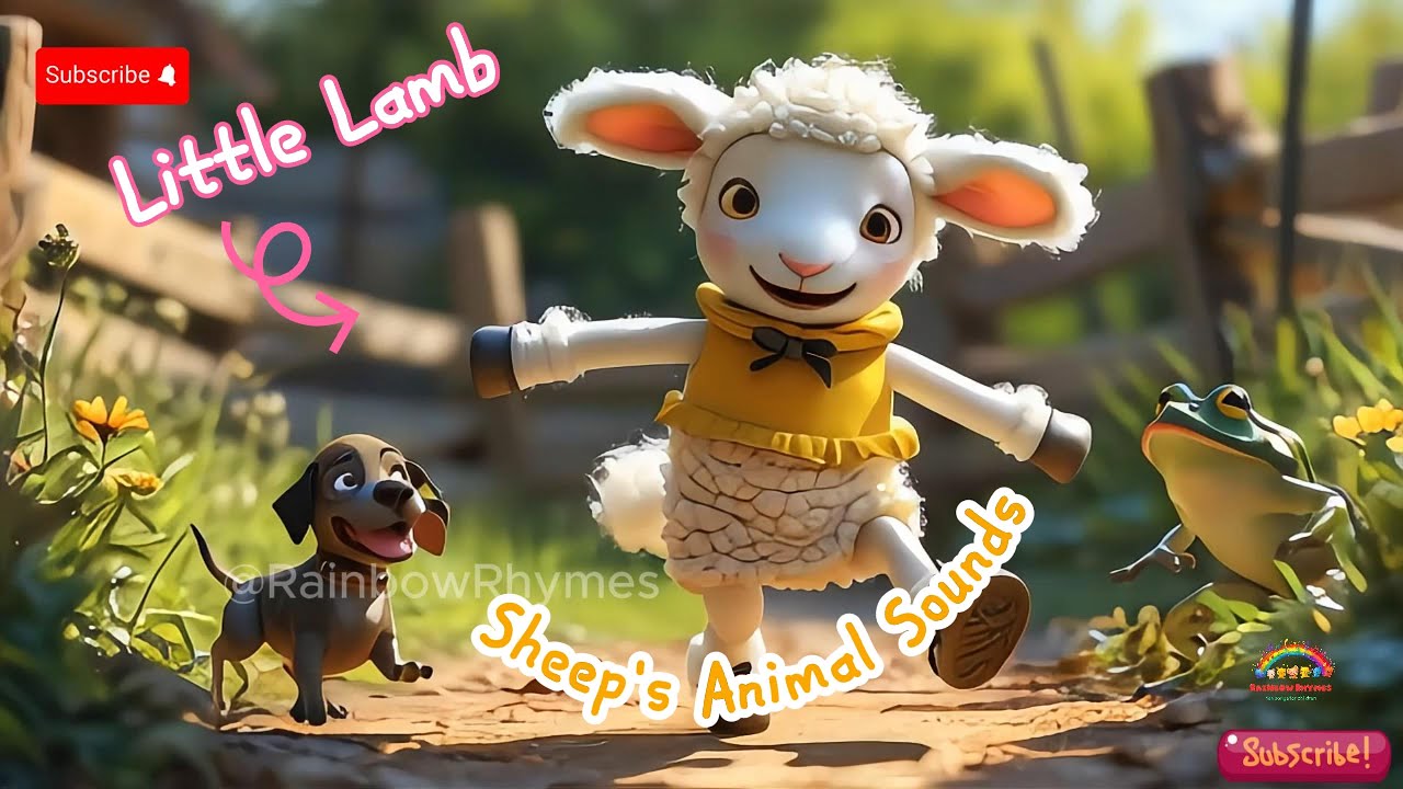 🐑🐮🐷🦆🐴🐦 Sheep's Animal Sounds - A Fun Children's Song - Fun Kids Song ...