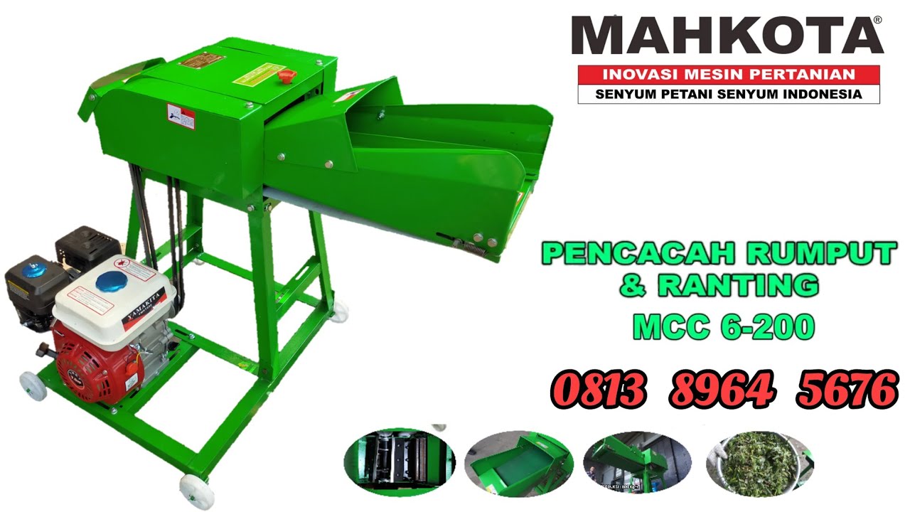 CHAFF CUTTER|MCC 6-200|Mesin Pencacah Rumput| Ranting|Jerami|Mcc 6-200 ...