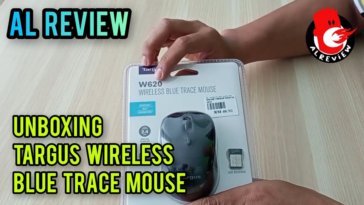 Unboxing Targus Wireless Blue Trace Mouse W620 - YouTube