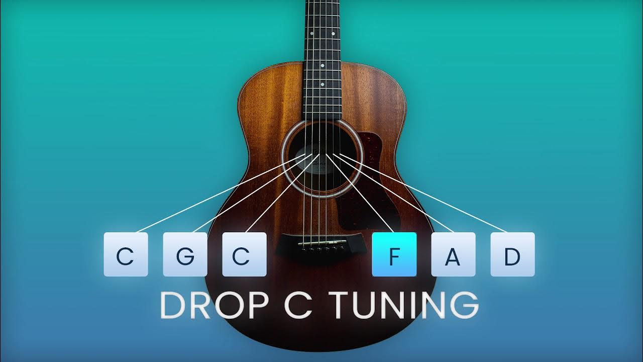Drop C Guitar Tuner (C G C F A D Tuning) | Simple Guitar & Bass Tuner ...