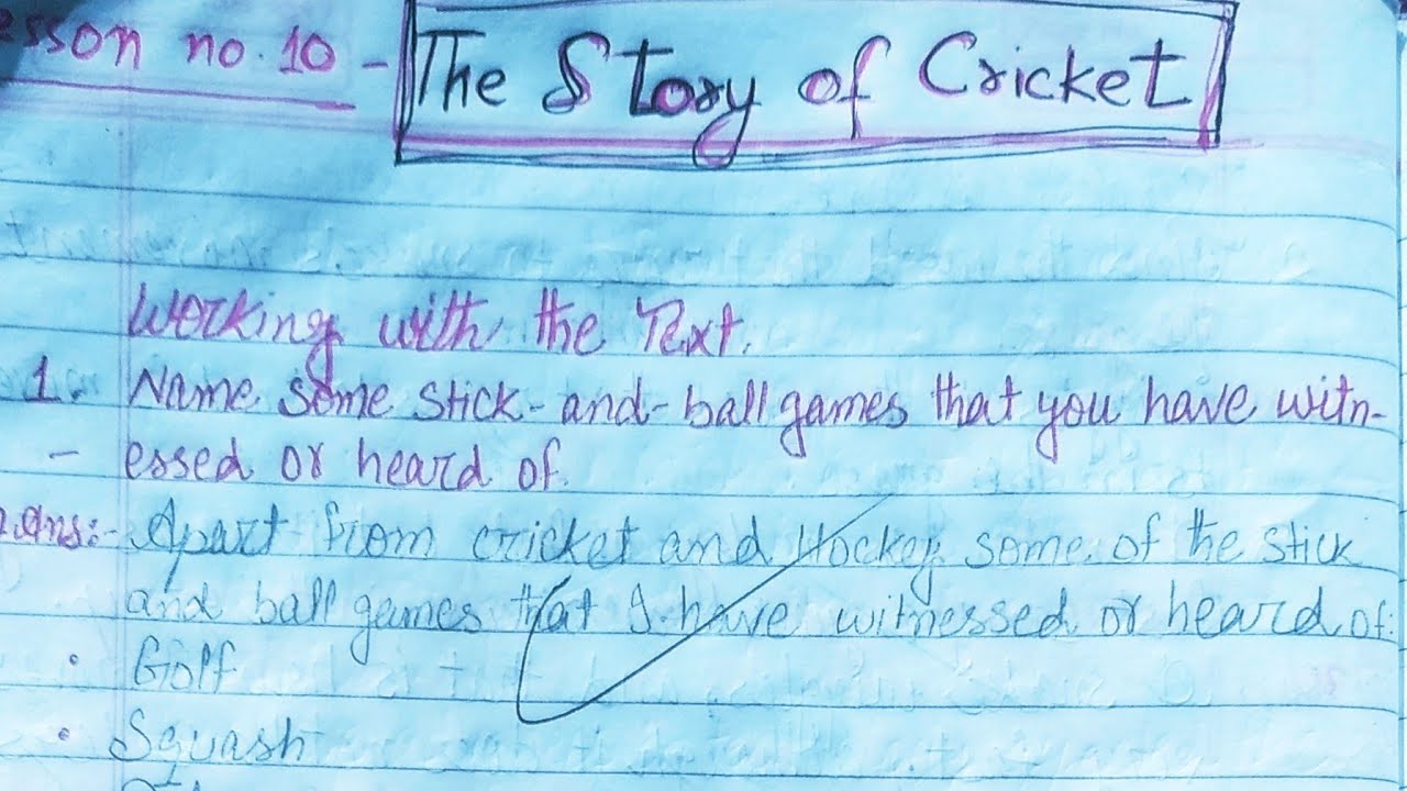 The Story Of Cricket Textual Questions Class 7th Melody English the-story-of-cricket-textual-questions-class-7th-melody-english