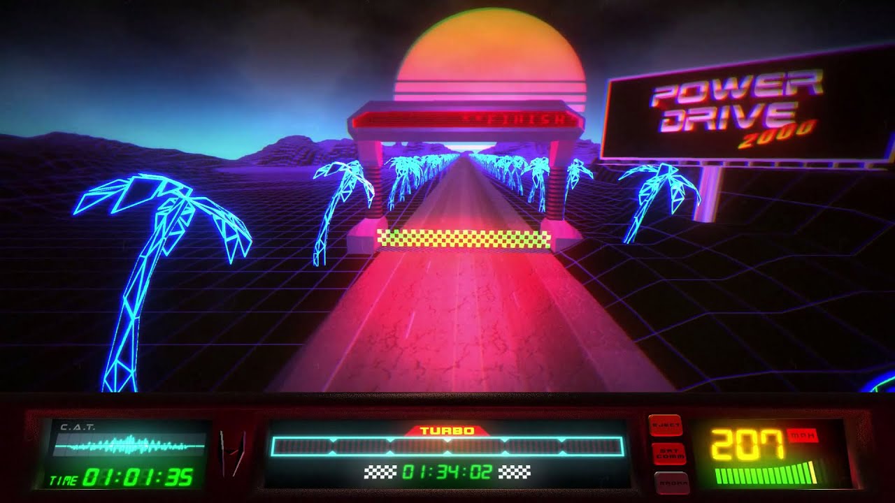 Power Drive 2000: Vector Valley - Pre-Alpha Gameplay - YouTube