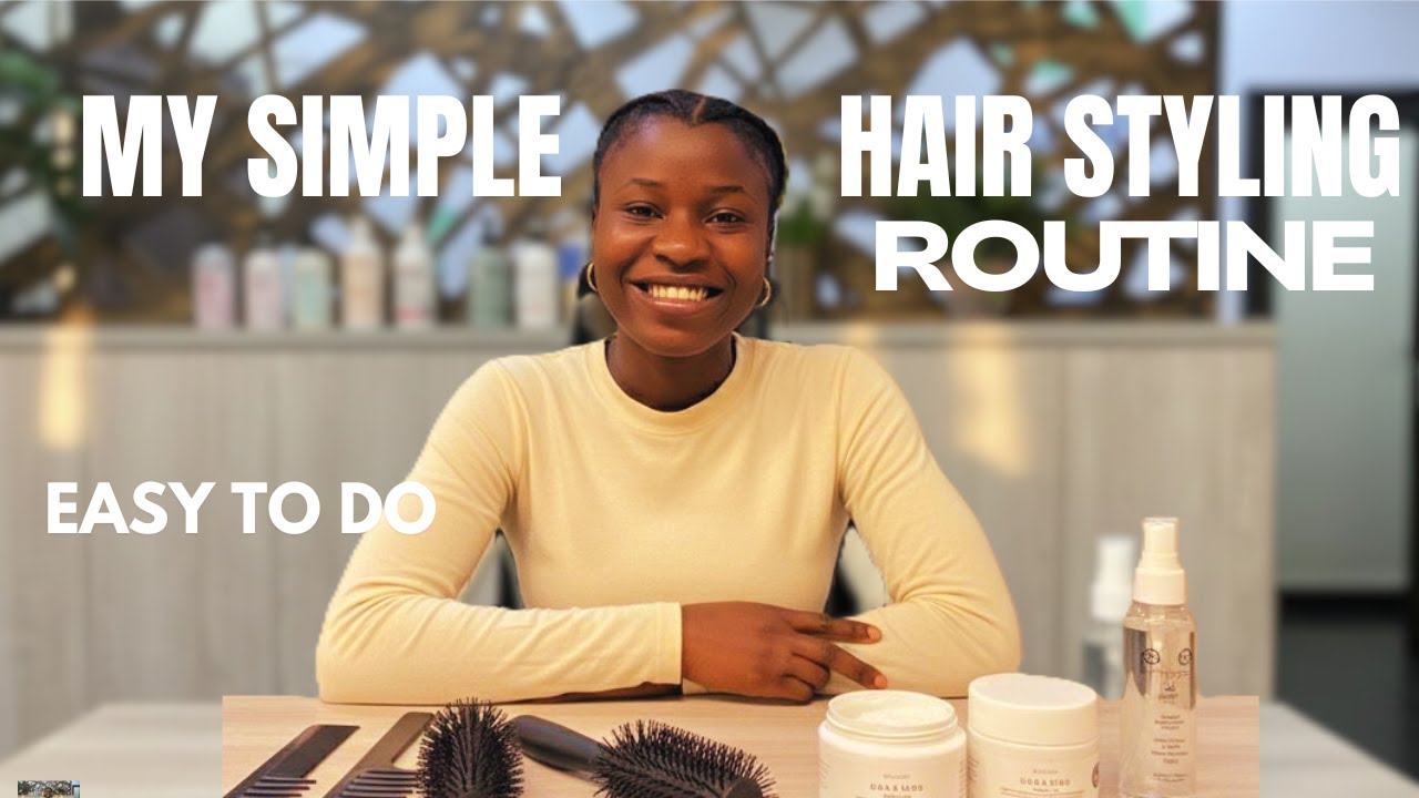 How I Style My Hair Simply | Easy Everyday Hairstyle |🌟Let's Not Call ...