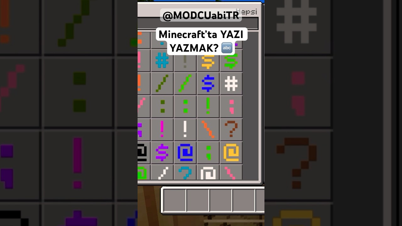 MİNECRAFT’TA YAZI YAZMAK? 🔤 | #Shorts (#minecraft #minecraftmods) - YouTube