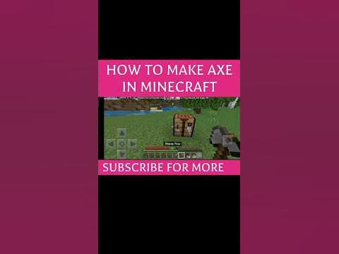 HOW TO MAKE AXE IN MINECRAFT | #minecraft #short #tranding #viral - YouTube