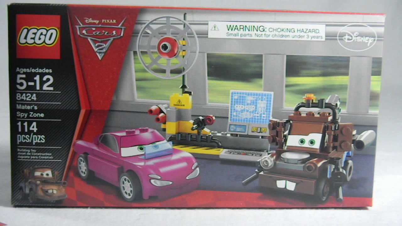 LEGO | 2011 Cars 2 | Mater's Spy Zone 8424 Review - YouTube