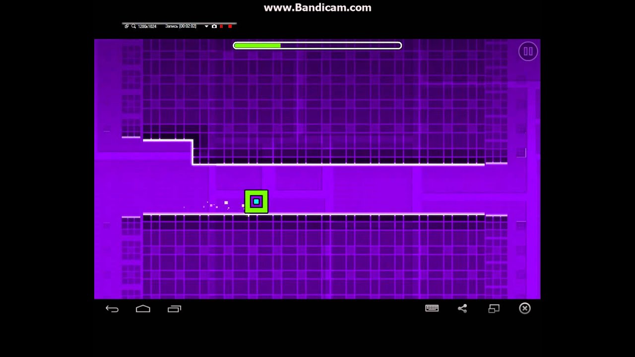 geometry dash через Bluestacks App Player - YouTube