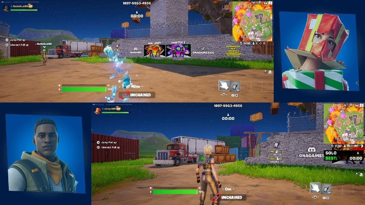 Chained Together IN FORTNITE - YouTube
