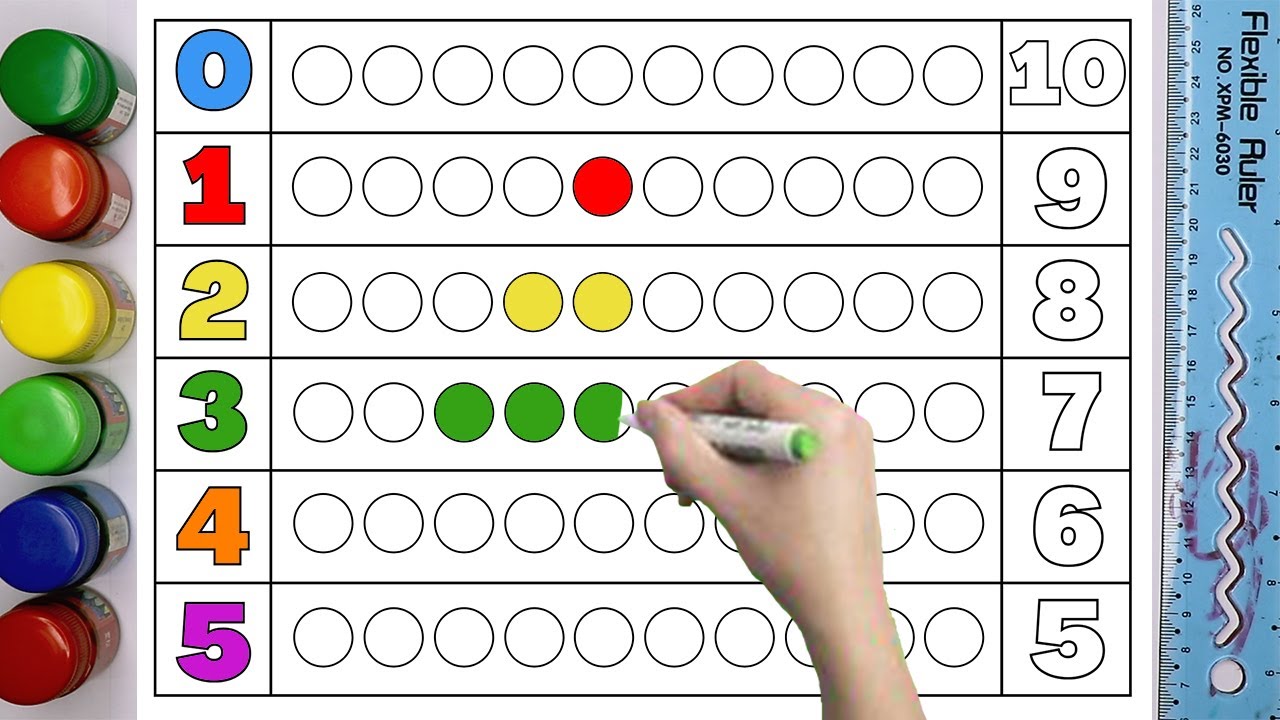 Learn Numbers counting with colors | 1 to 10 | Numbers and counting ...