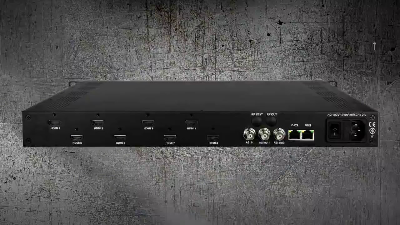 8 HDMI Broadcast Encoder IPTV Streamer and ASI Out, H.264 / AC3/ 1080p ...