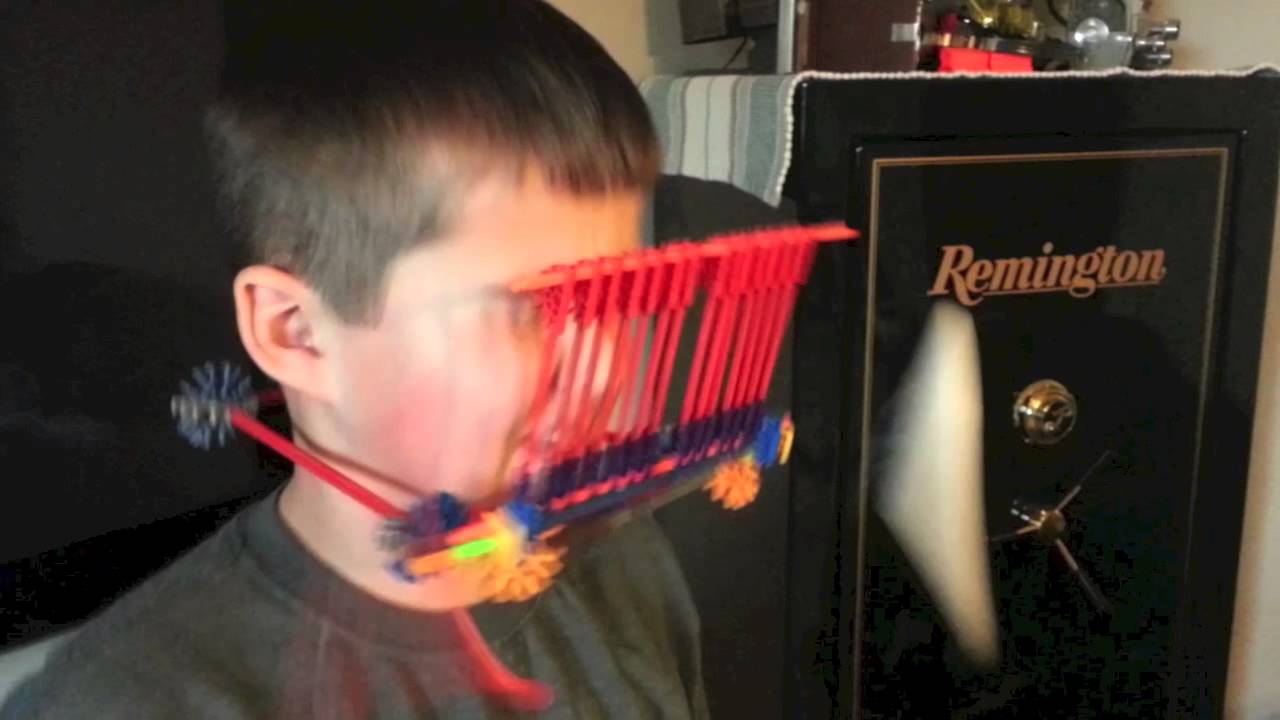 Ethan's K'Nex Mask Invention - YouTube