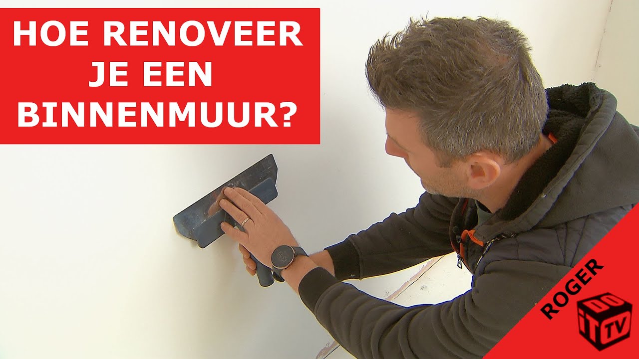 Hoe bereid je een beschadigde muur voor om te schilderen? | Roger - YouTube