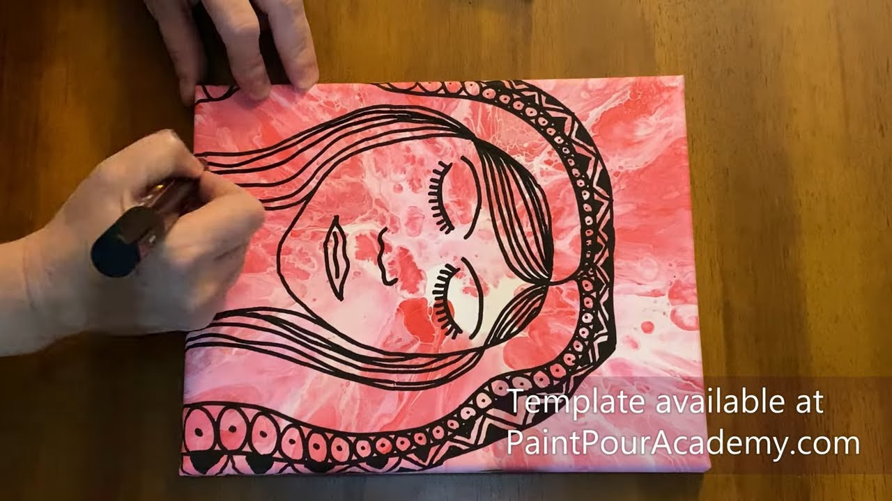 Exciting Doodle Art Techniques on Paint Pour Art - YouTube