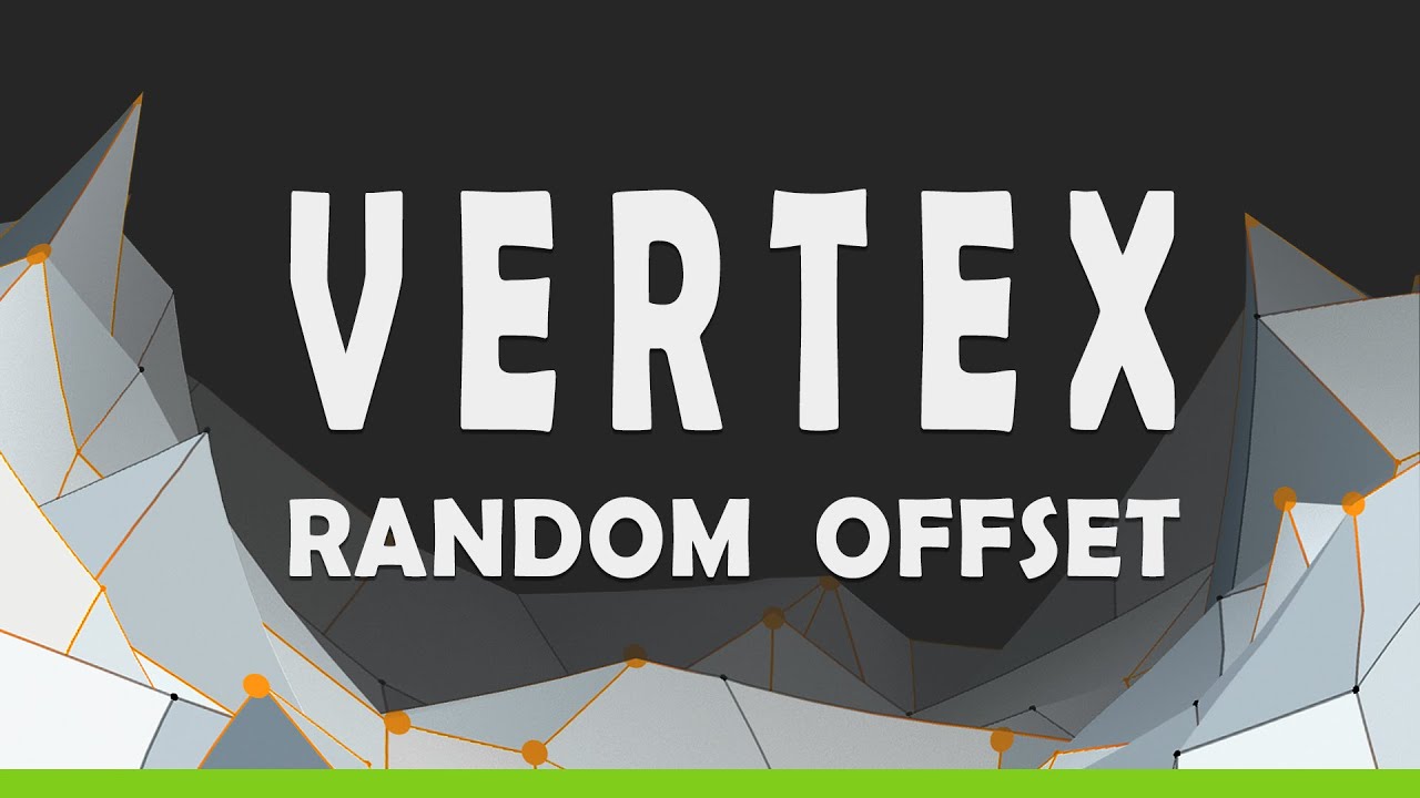 How to Randomly Offset Vertices in Blender - YouTube
