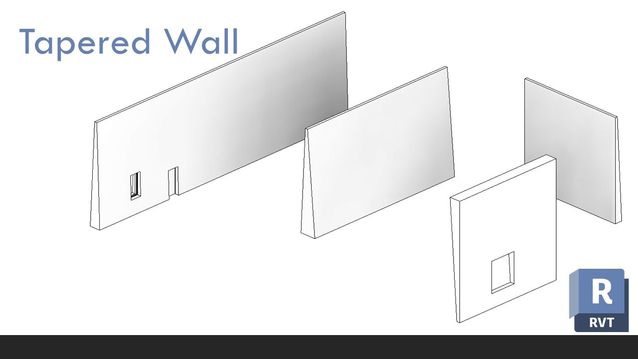Tapered Wall in Revit 2024 - YouTube