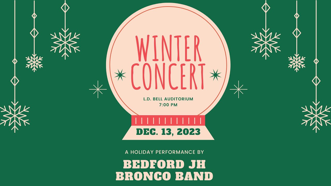 23-24 Bedford Bronco Band Winter Concert - YouTube