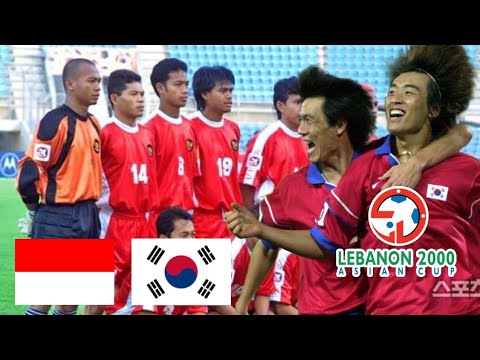 Indonesia vs South Korea 사우스 요르단 : AFC ASIAN CUP 2000 (Group Stage ...