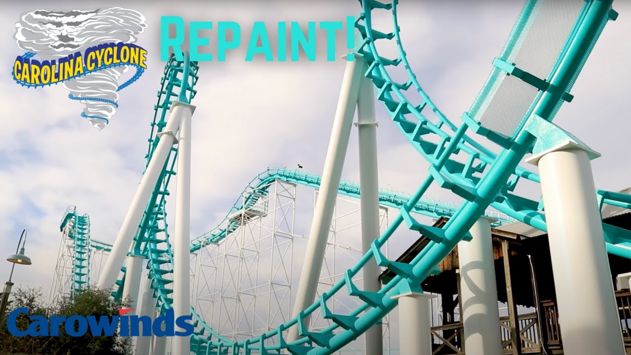 Carowinds Has Revealed Carolina Cyclone's New Paint Job for 2022! My ...