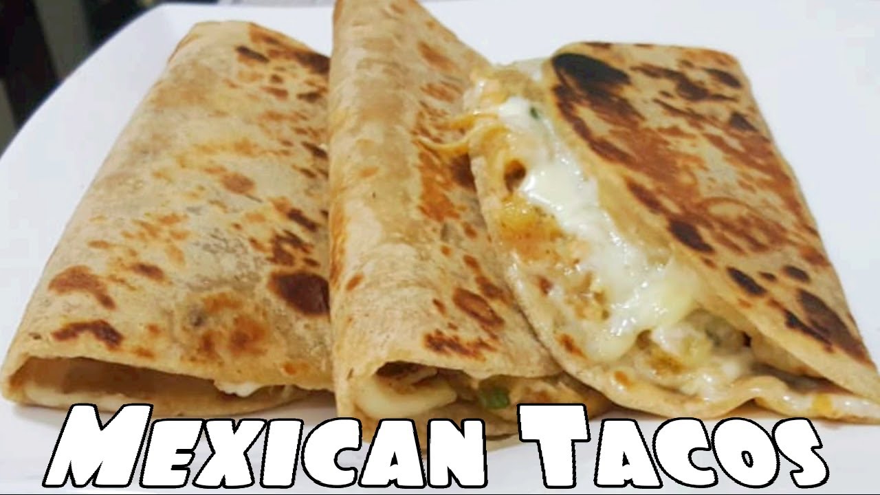 Make Tacos Paratha with Chicken Cheese Potato Filling | Tacos Maxicana ...