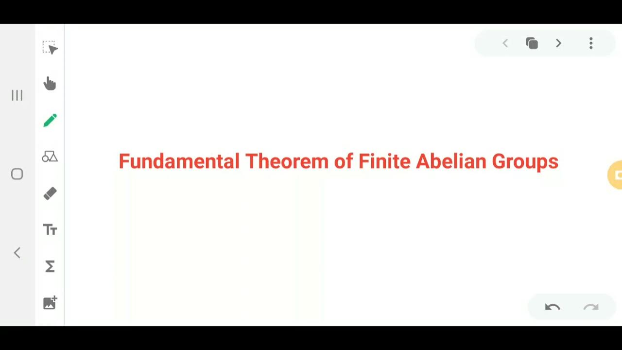 Fundamental Theorem of Finite Abelian Groups class 1 - YouTube