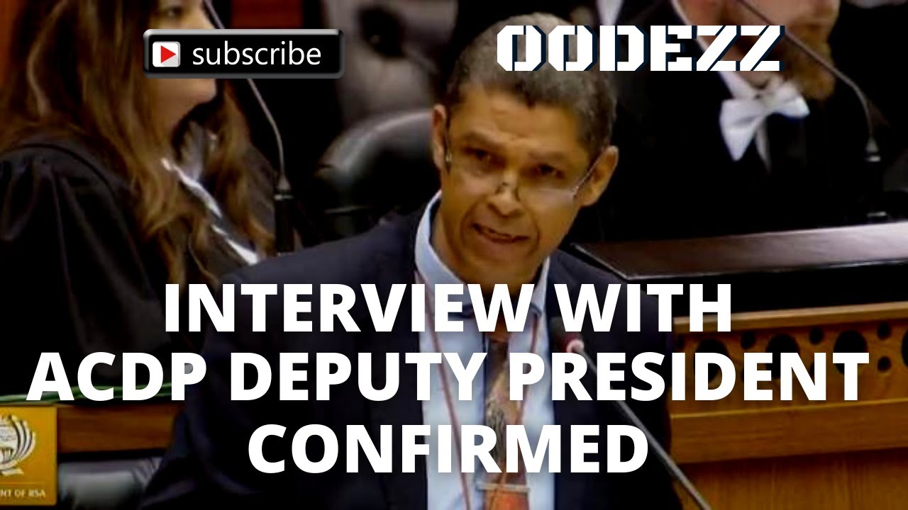 00DEZZ - ACDP Deputy President Wayne Maxim Thring accepted the 10 ...